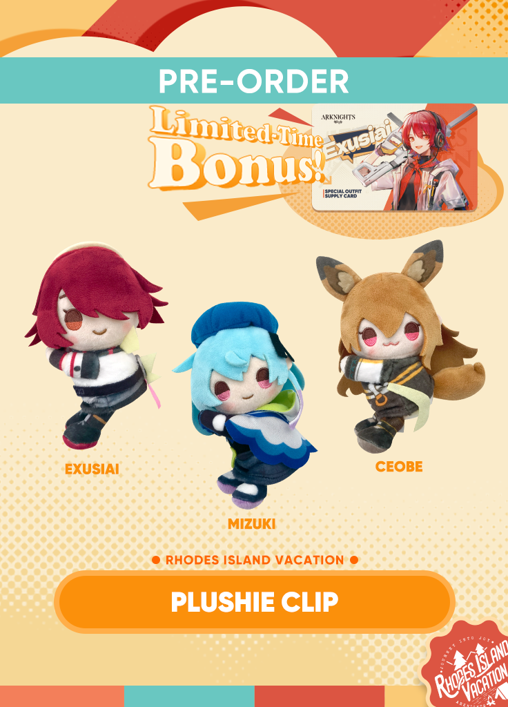 Arknights | Plushie Clip | Rhodes Island Vacation – Yostar Official Store